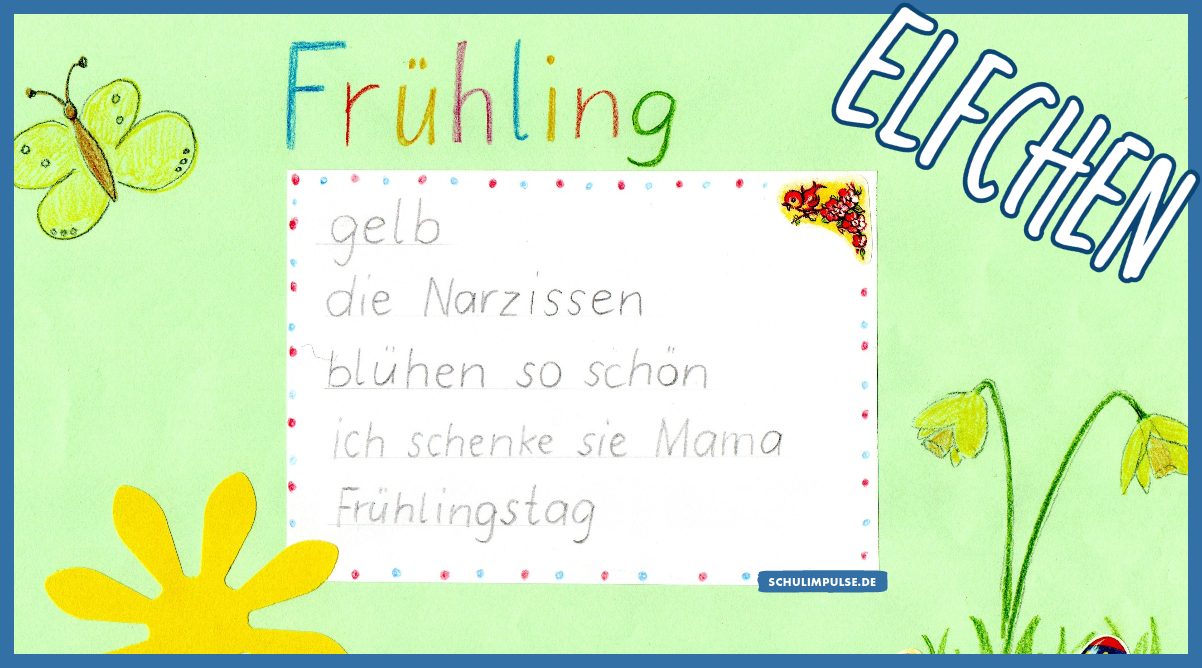 Schreiben im Anfangsunterricht: Frühlingselfchen – Schulimpulse