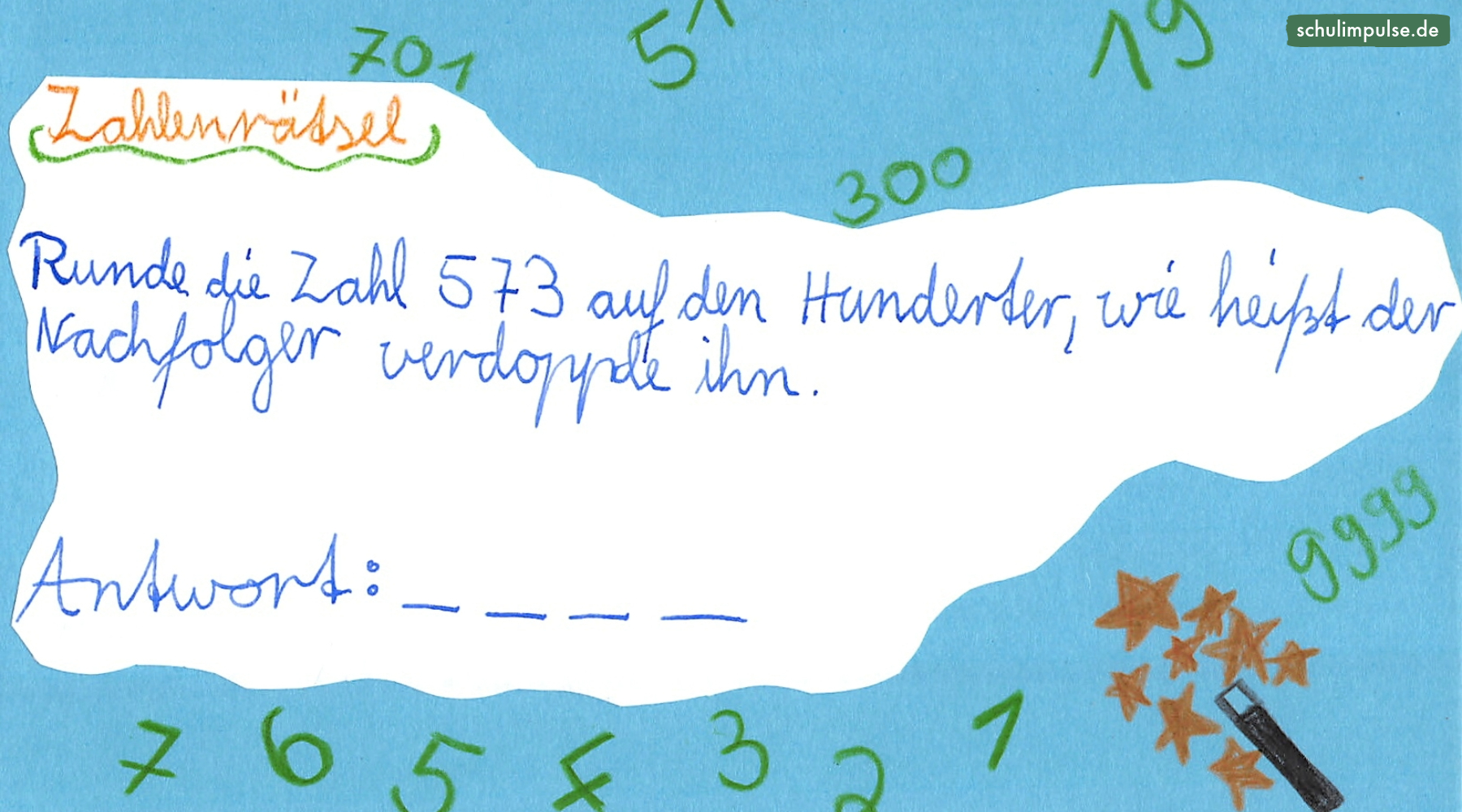 In der Zahlenrätsel-Werkstatt: Zahlenrätsel verfassen und lösen ...